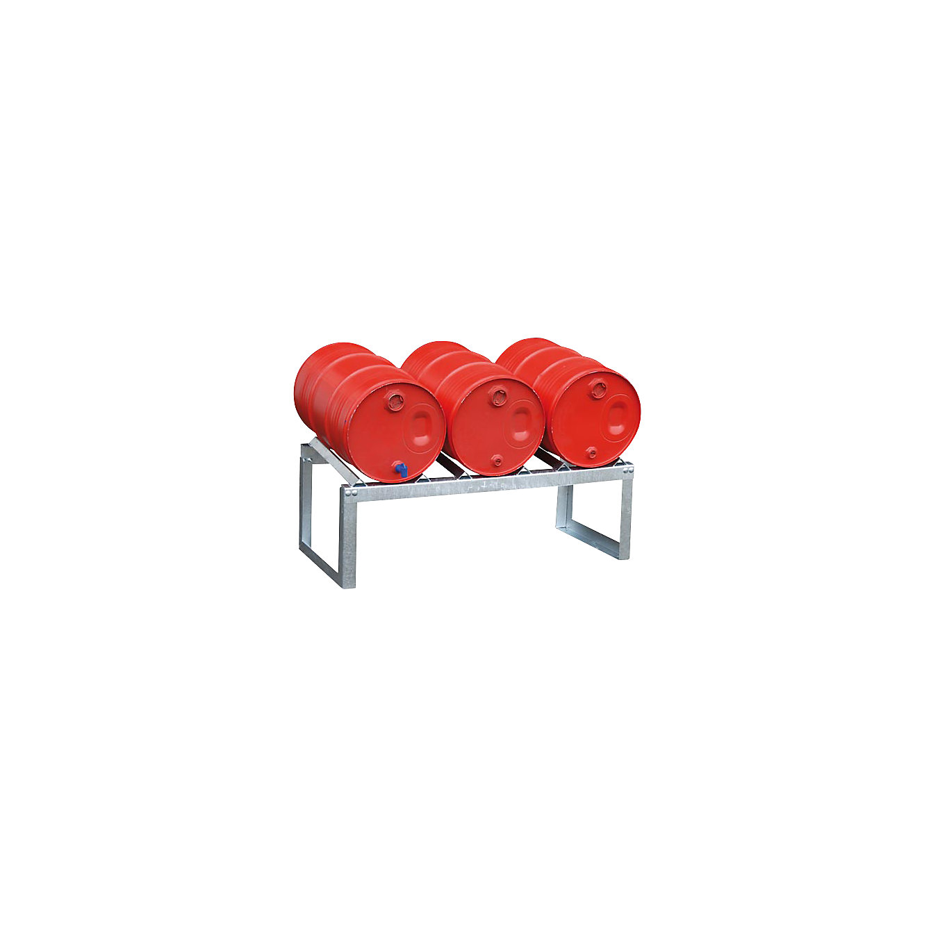 Drum stand – eurokraft pro: for 3 x 60 litre drum | kaiserkraft