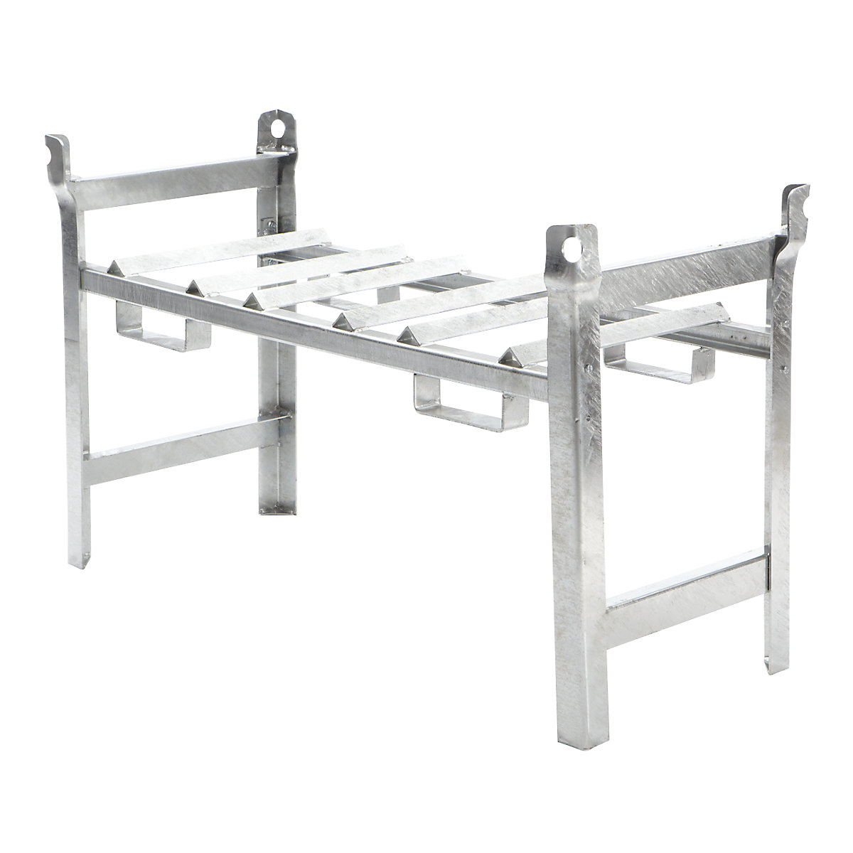 Stacking frame for drum shelving – eurokraft pro: for 3 x 60 l drums ...