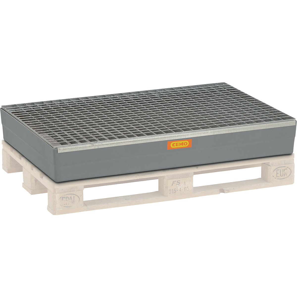 GRP pallet sump tray – CEMO: without certification, with stop lugs ...