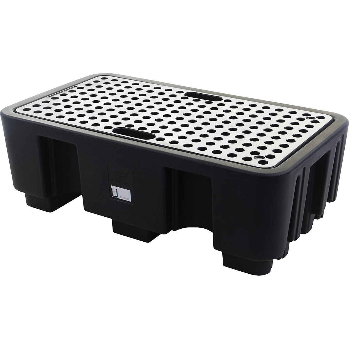 PE drum sump for 2 x 200 l drums: sump capacity 236 l, with PE grate ...
