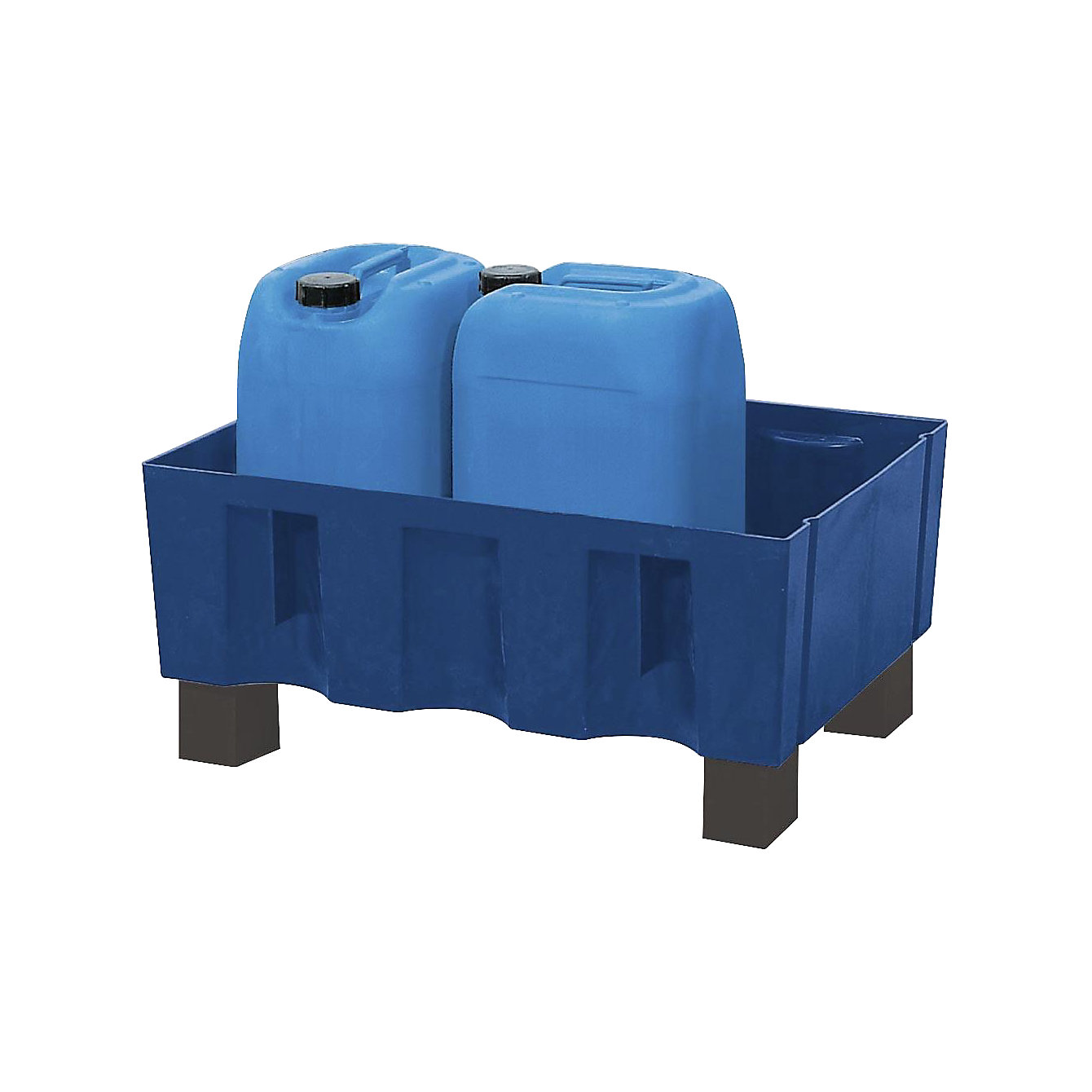 PE sump tray for 60 litre drums: sump capacity 60 l, with four feet ...