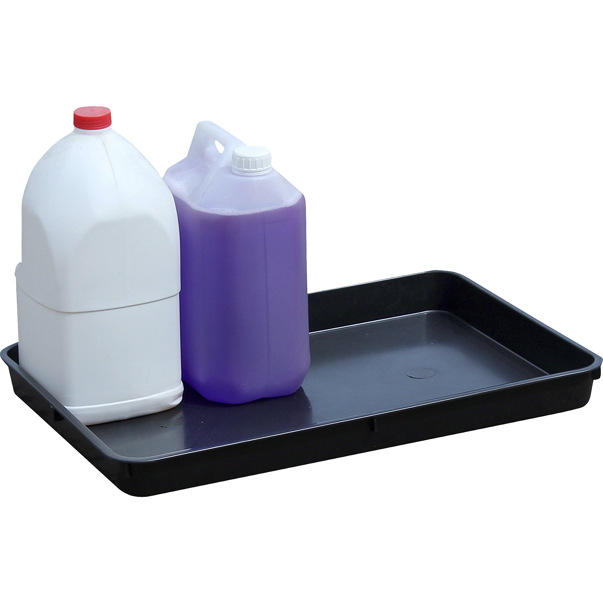 PE sump tray for small containers – eurokraft basic: capacity 9 l, 574 ...