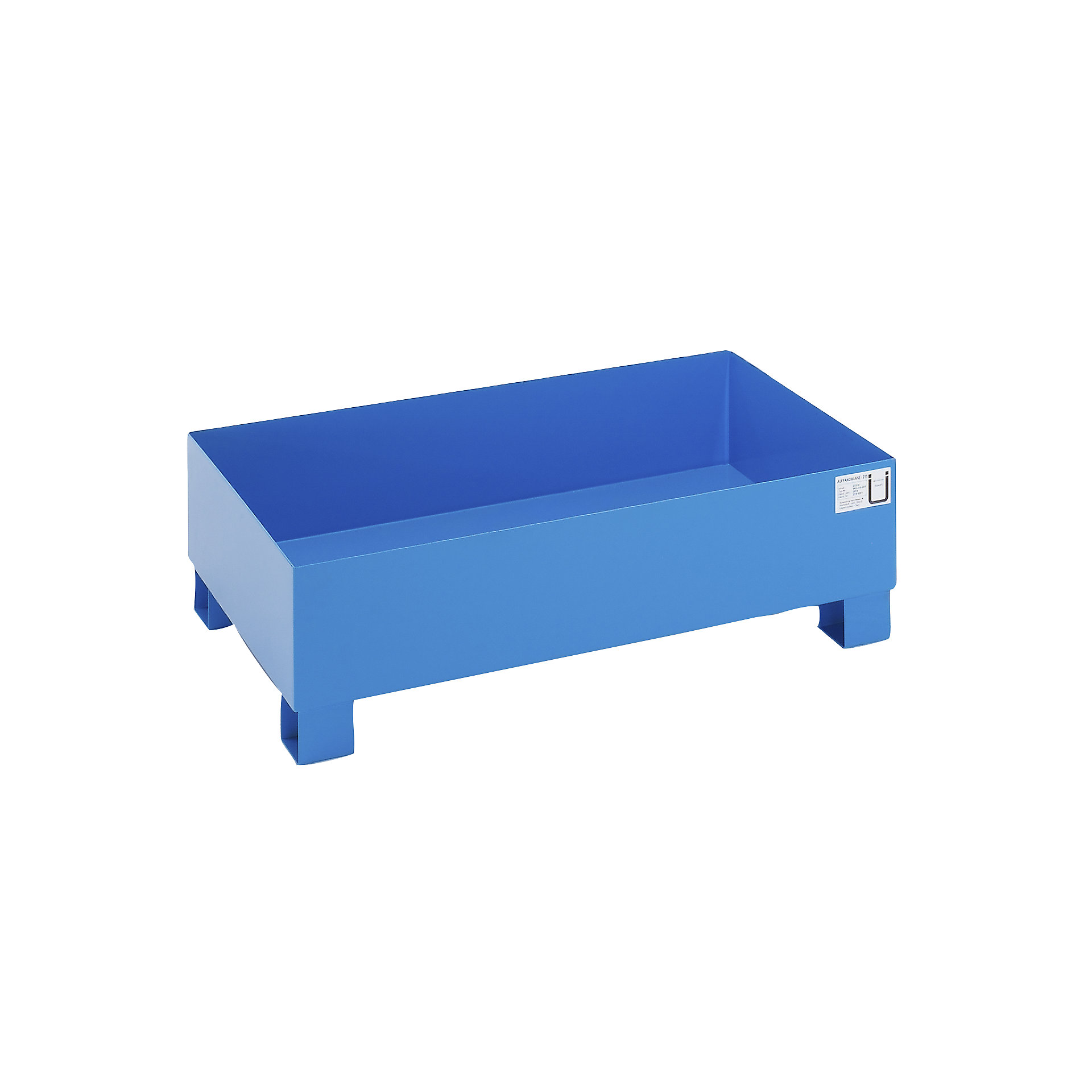 Steel sump tray for 200 l drums – eurokraft basic: LxWxH 1200 x 800 x ...