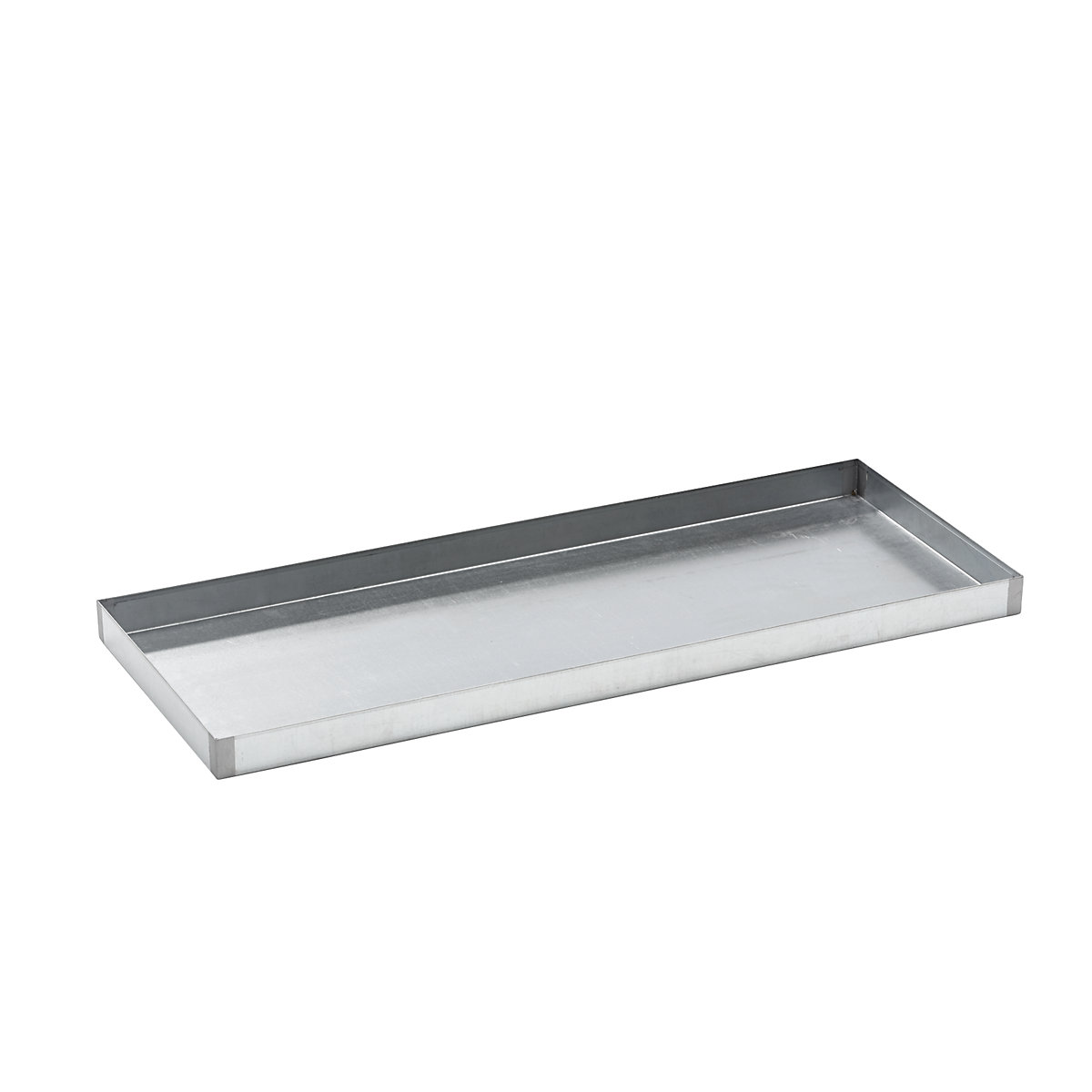Steel sump tray for small containers – eurokraft basic: zinc plated ...