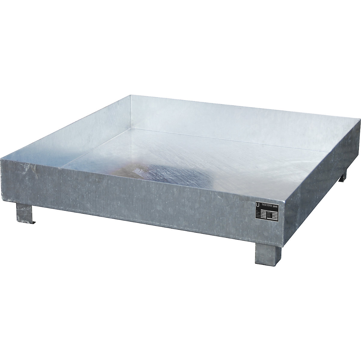 Steel sump tray – eurokraft pro: LxW 1200 x 1200 mm | kaiserkraft