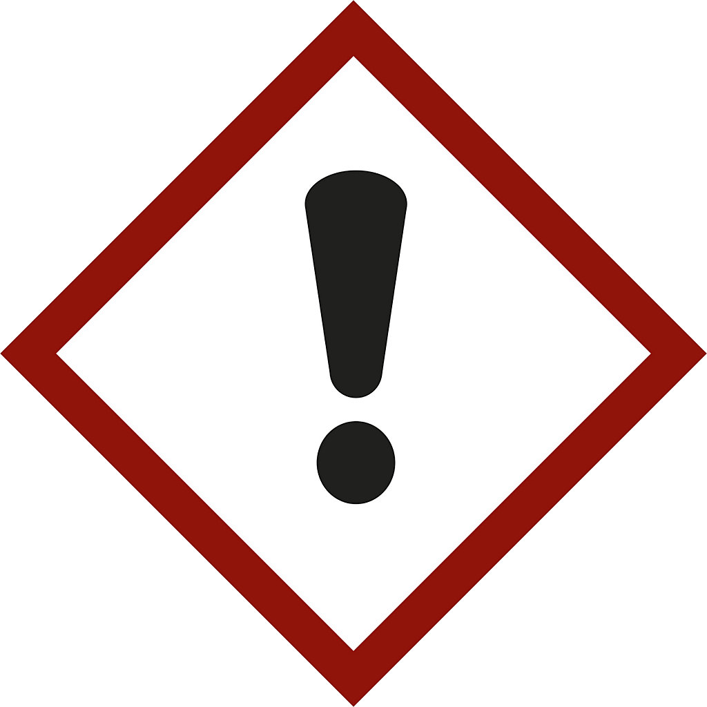 Hazardous materials label: exclamation mark, pack of 10 | kaiserkraft IE