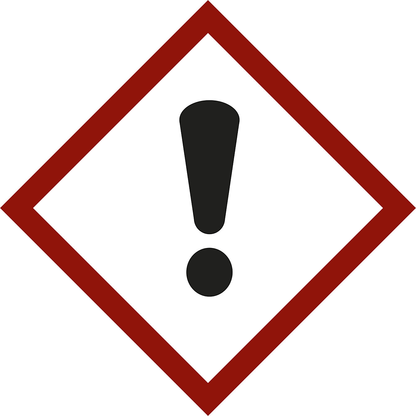 Hazardous materials label: exclamation mark, pack of 10 | kaiserkraft