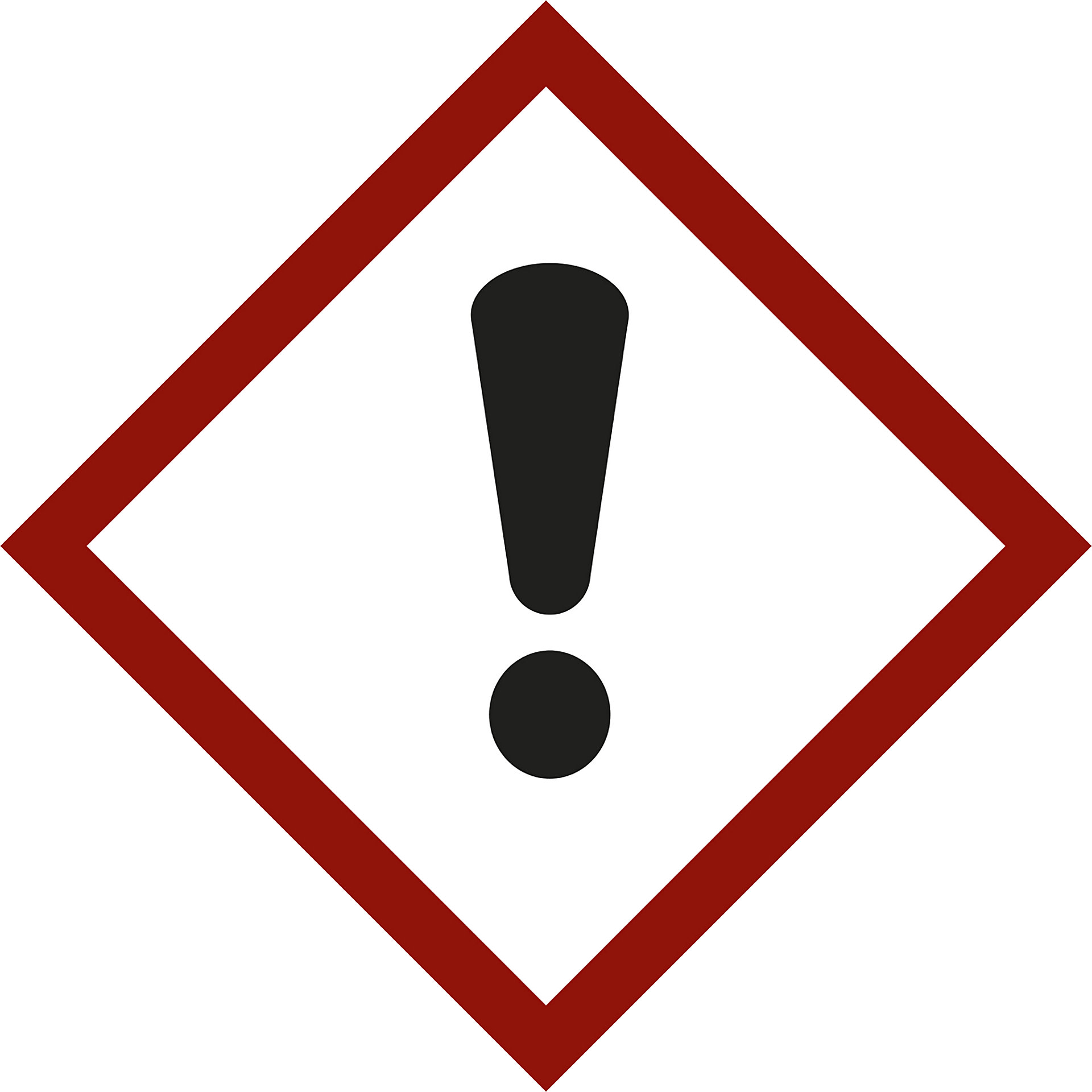 Hazardous materials label: exclamation mark, pack of 10 | kaiserkraft