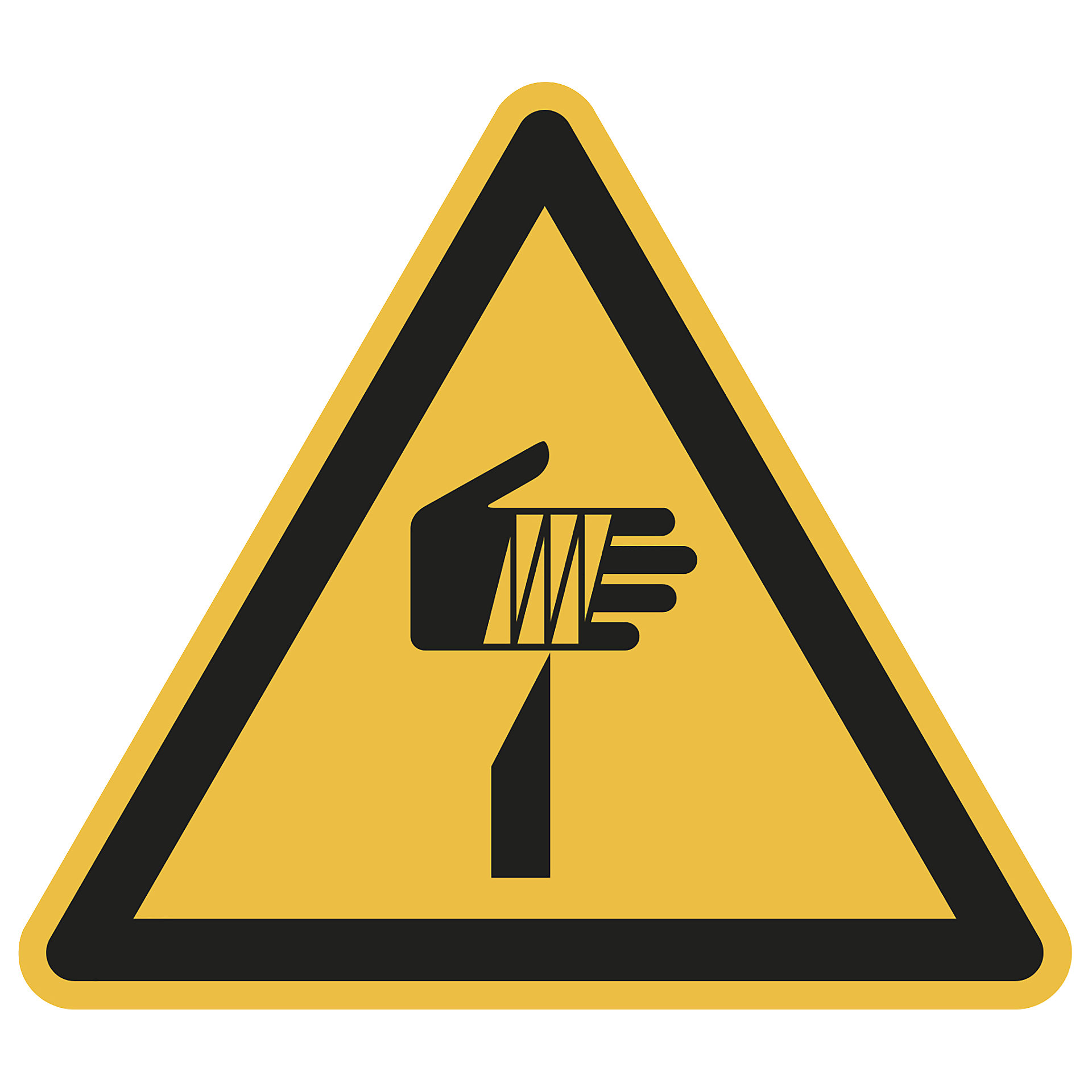 Hazard signs: hazard: sharp objects, pack of 10 | KAISER+KRAFT