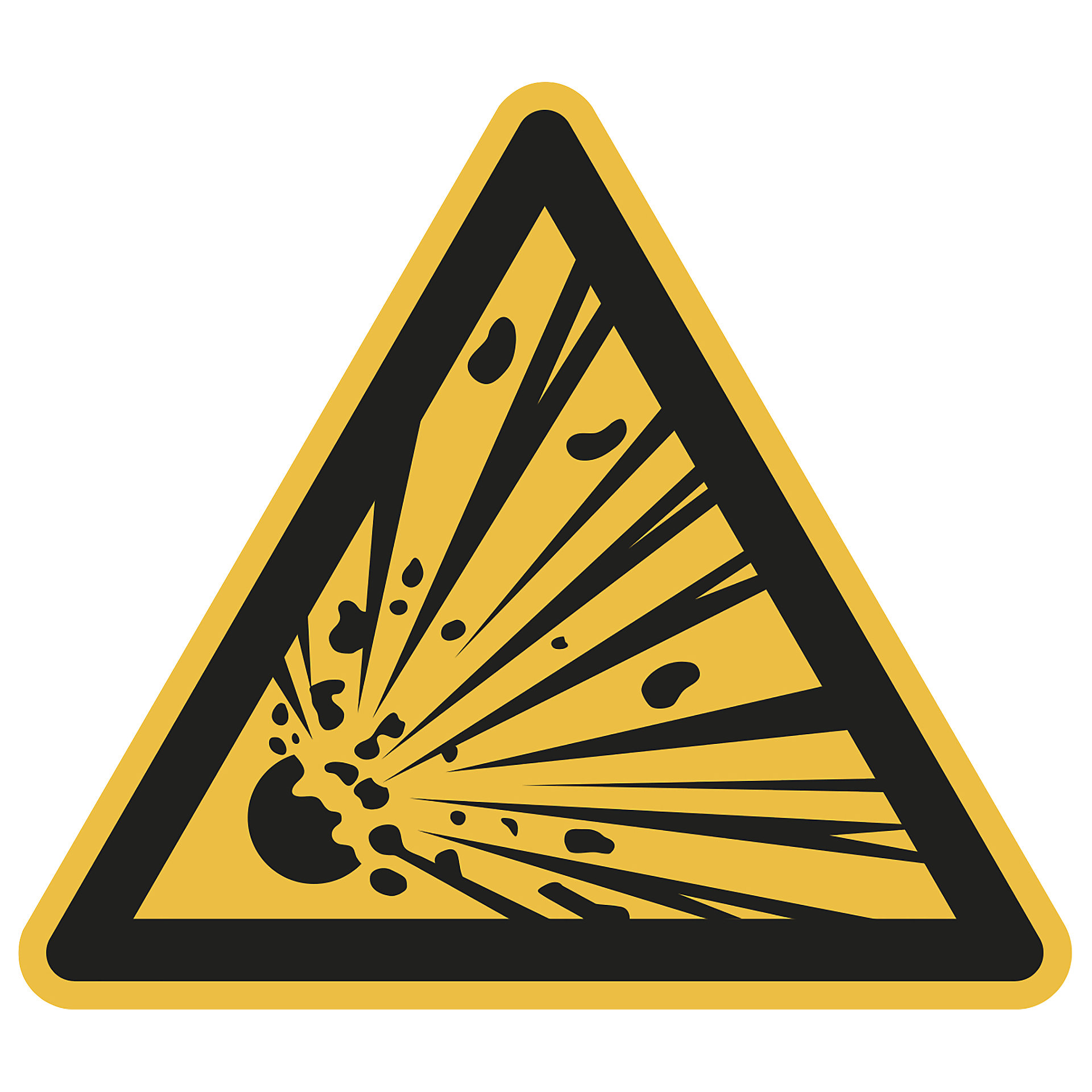 Hazard signs: hazard: explosive material, pack of 10 | kaiserkraft