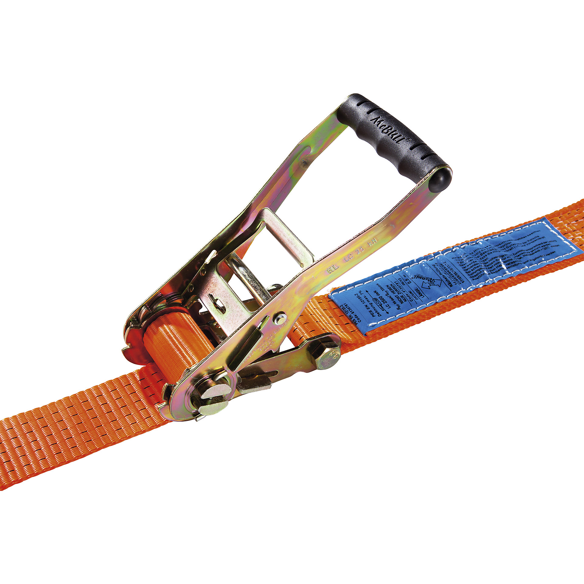 Cargo restraint strap: standard ratchet, max. tensioning force 5000 kg ...