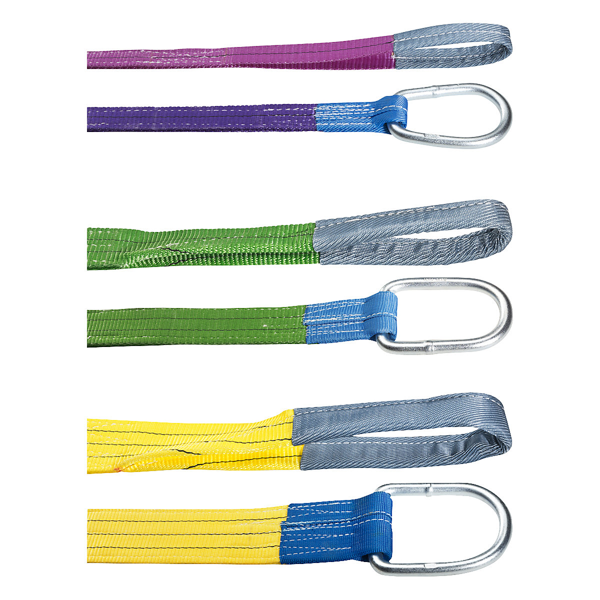 Lifting strap with 2 handles: max. load single direct 2000 kg, pack of ...