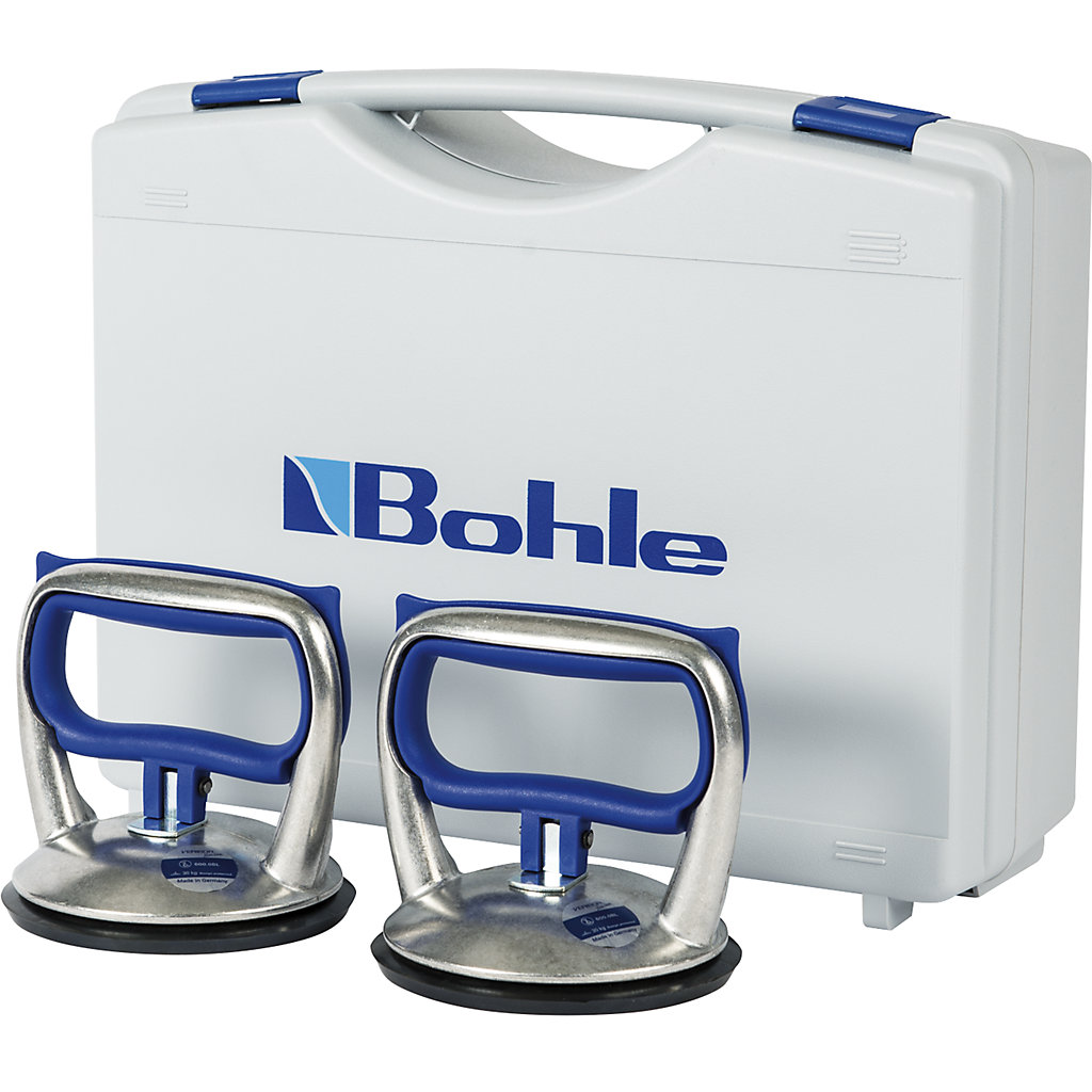 VERIBOR® BLUE LINE suction lifter, pack of 2 – Bohle: 1 head aluminium ...