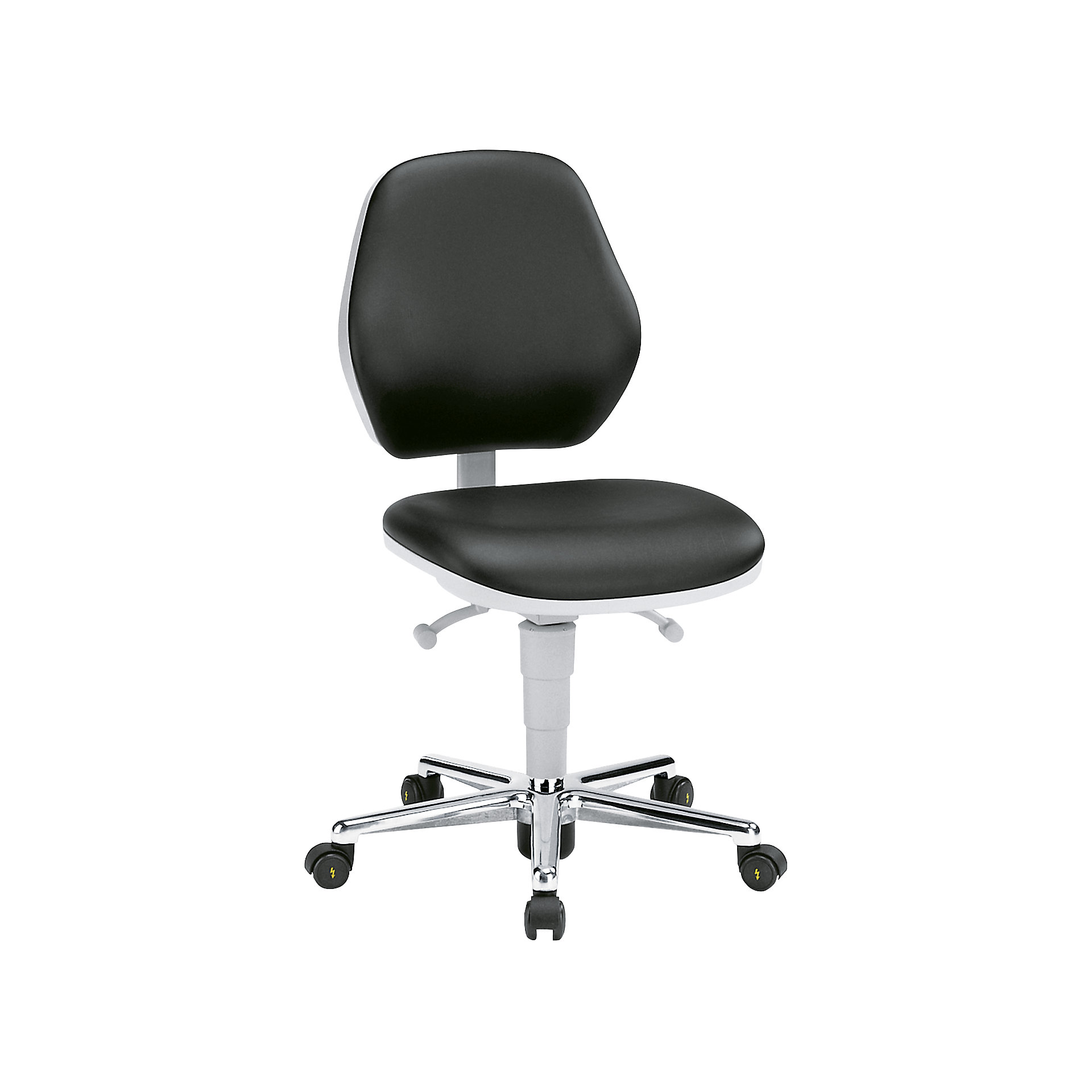 Cleanroom swivel chair – bimos: with castors | kaiserkraft