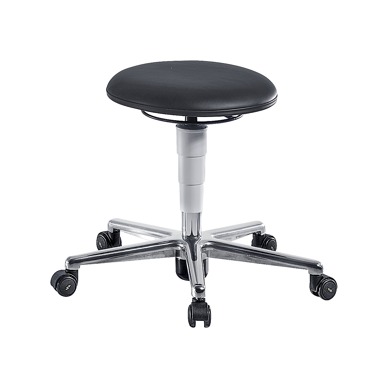 Cleanroom industrial stool – bimos: anti-static design | kaiserkraft