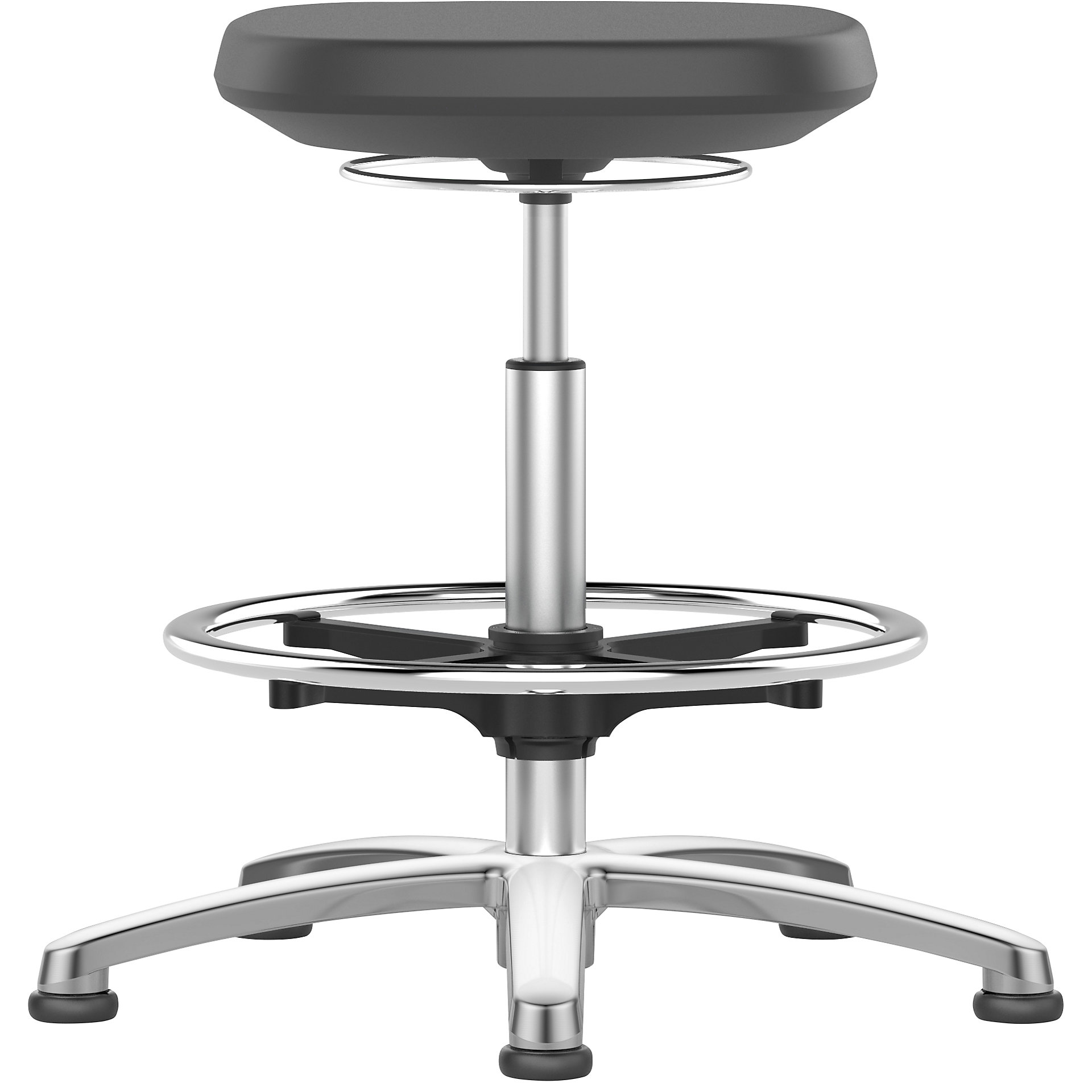 LABSIT industrial stool – bimos: floor glides and foot ring | kaiserkraft