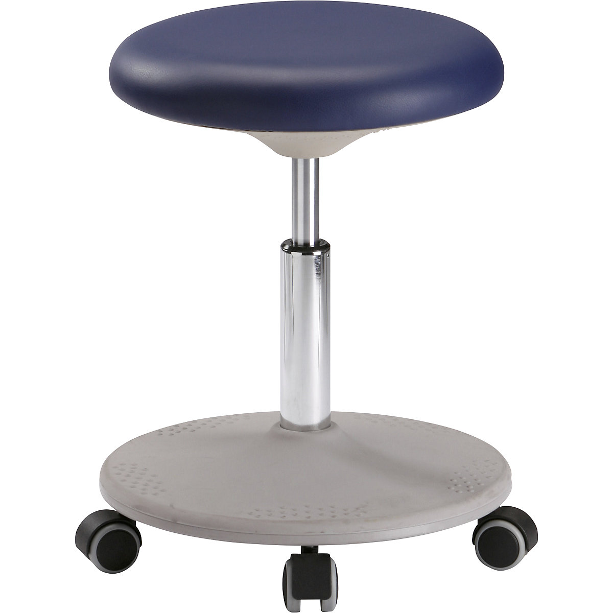 bimos – Laboratory stool, height adjustment range 460 – 650 mm: vinyl ...