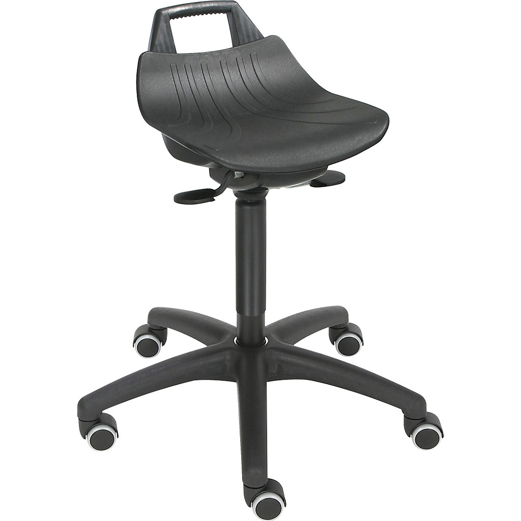 Stool with gas-lift height adjustment: with castors | kaiserkraft