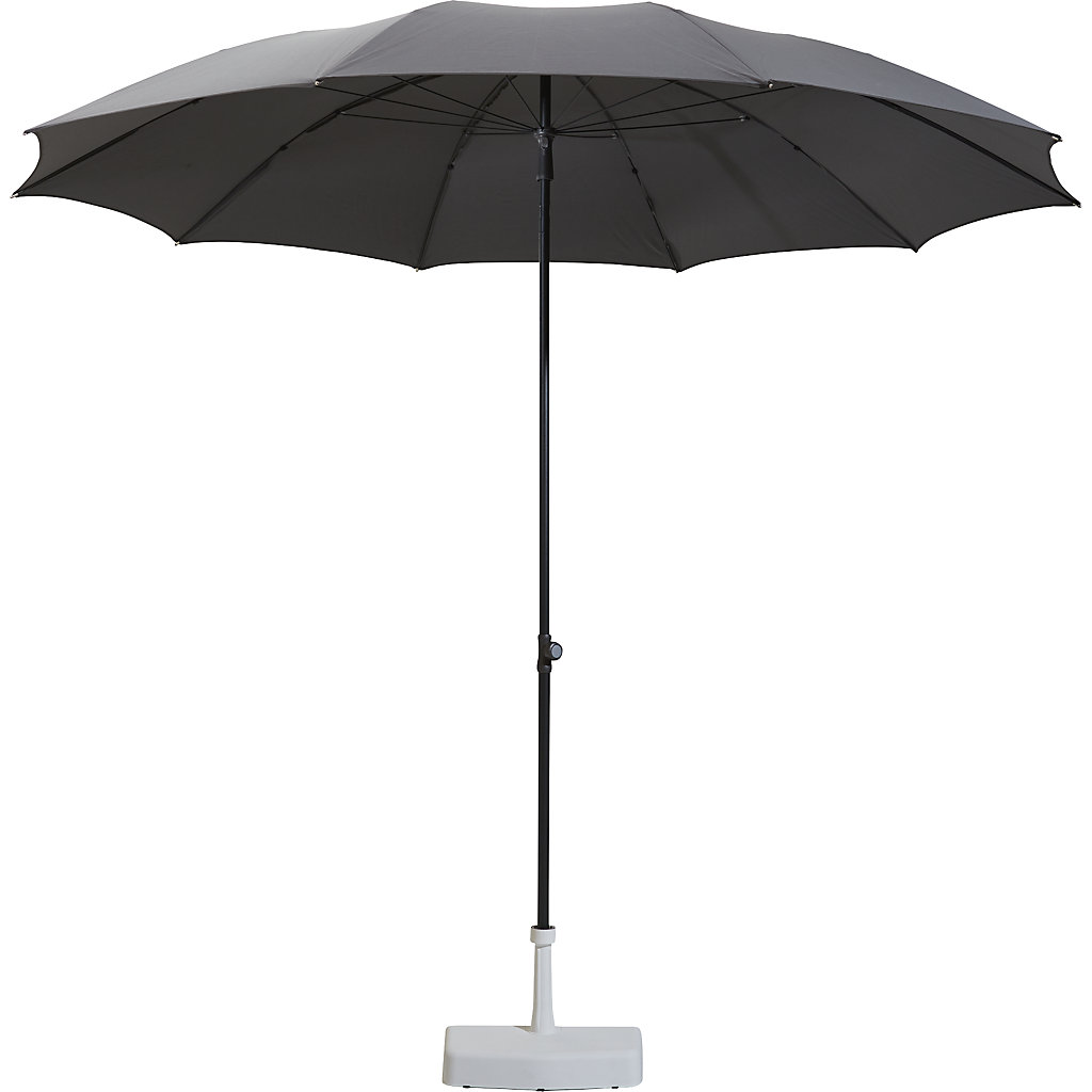 Parasol, design rond: Ø 2800 mm, piétement anthracite | kaiserkraft FRANKEL