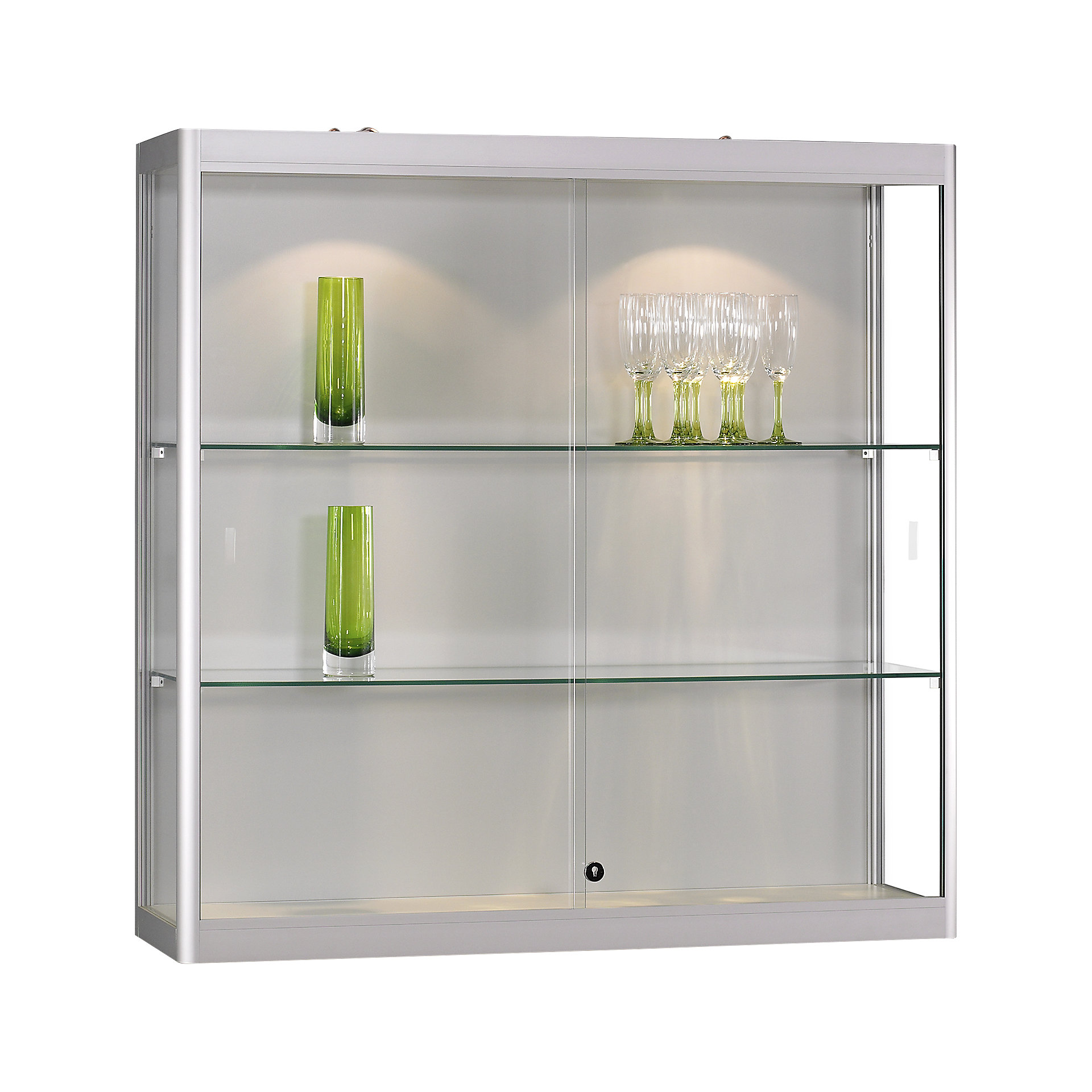 Fali vitrin, LED-es világítás: szé x mé x ma 1000 x 300 x 1000 mm, 2 x ...