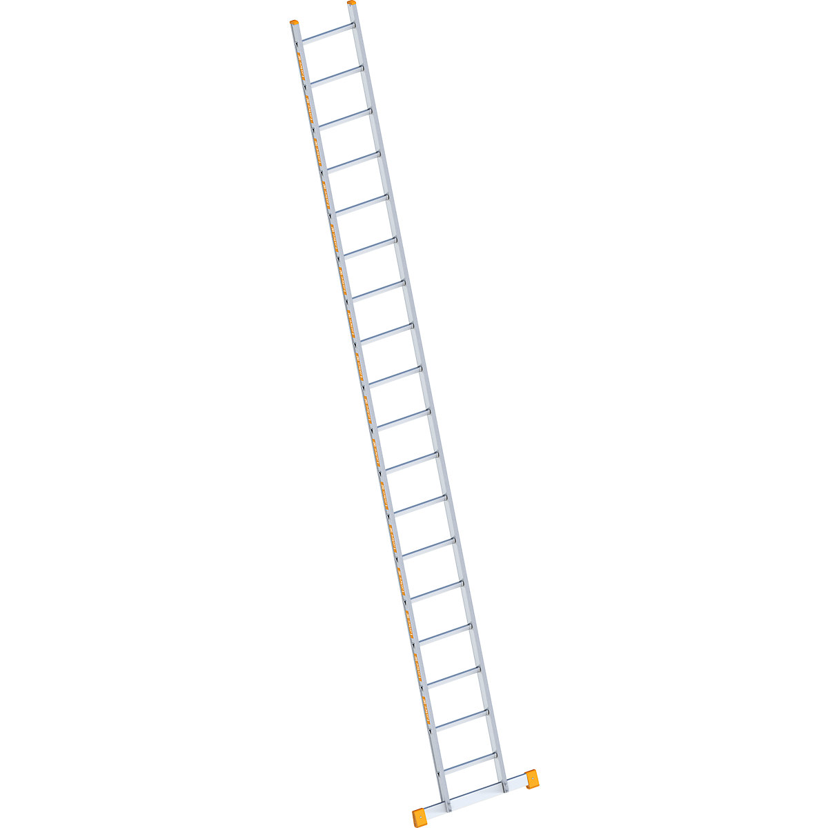 Layher – Aluminium lean to ladder: with rungs, width 450 mm | KAISER+KRAFT