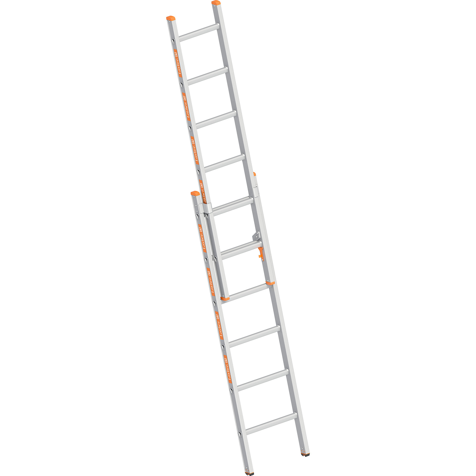 Aluminium extension ladder – Layher: 2 part, extendable | kaiserkraft