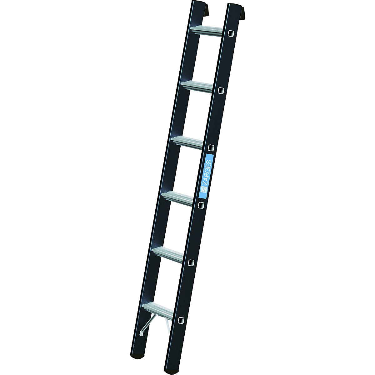 Heavy duty lean to ladder – ZARGES: 60 mm aluminium rungs | kaiserkraft