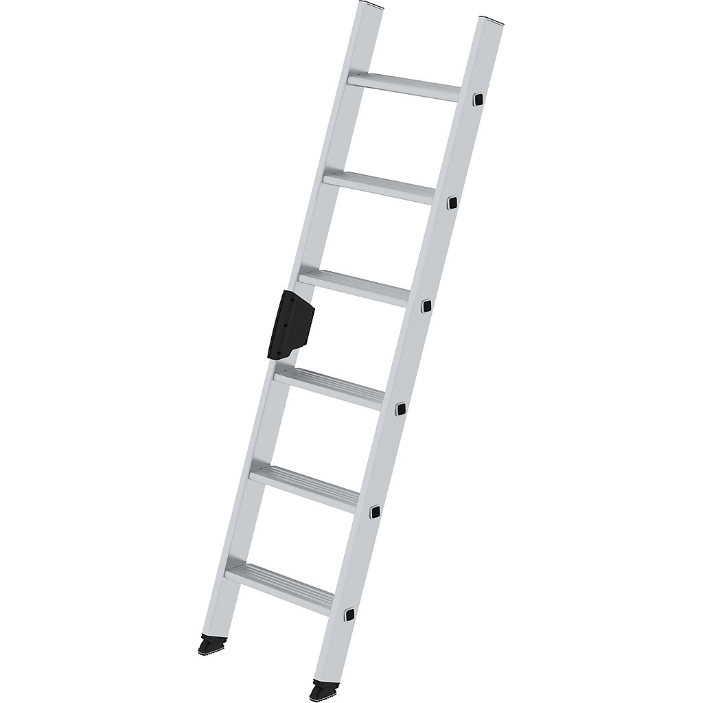 Lean to ladder with steps – MUNK: professional version, width 420 mm ...