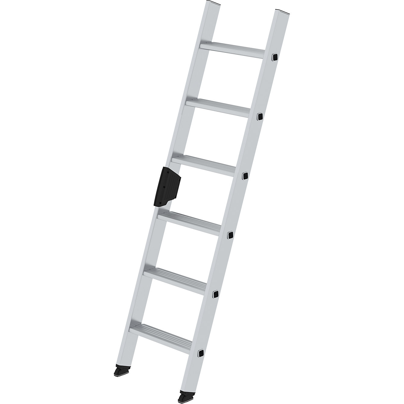 Lean to ladder with steps – MUNK: professional version, width 420 mm ...