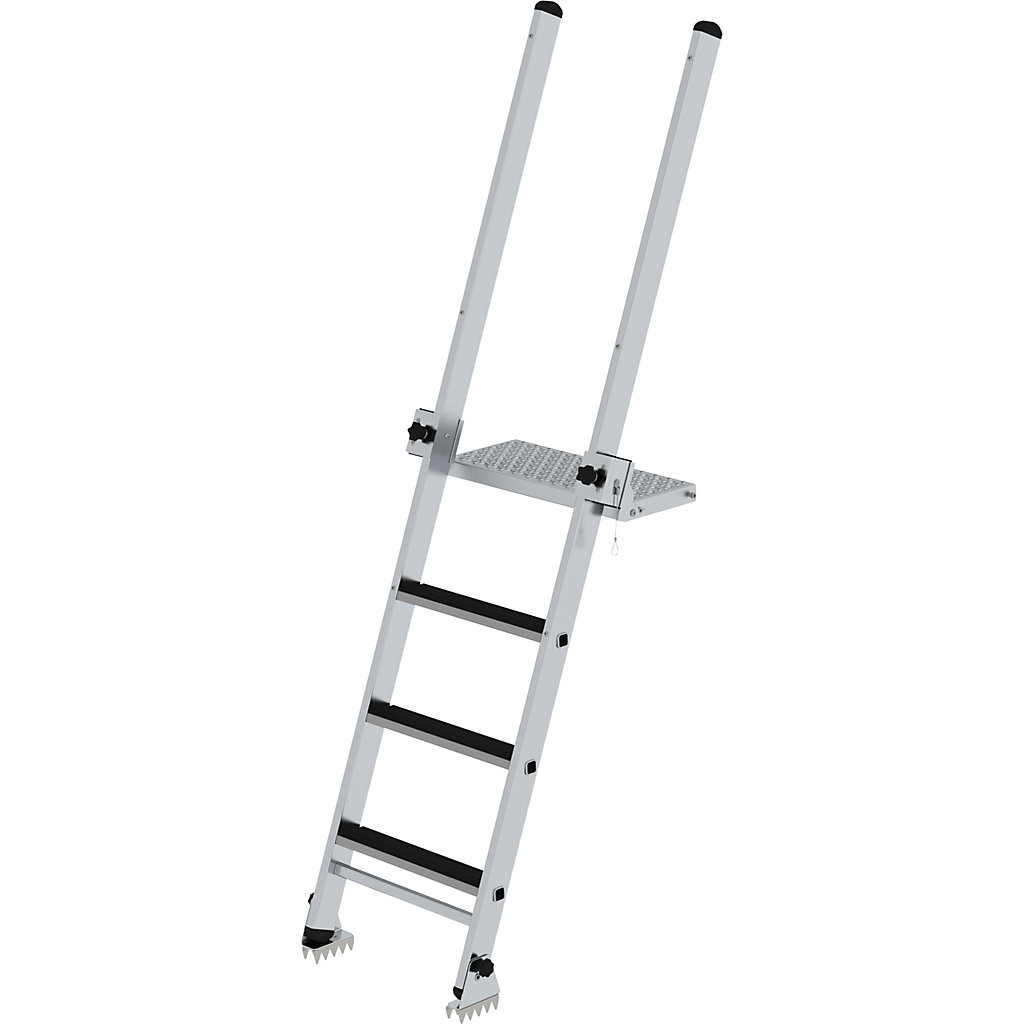 Pit ladder with steps – MUNK: flexible adjustable platform | kaiserkraft IE