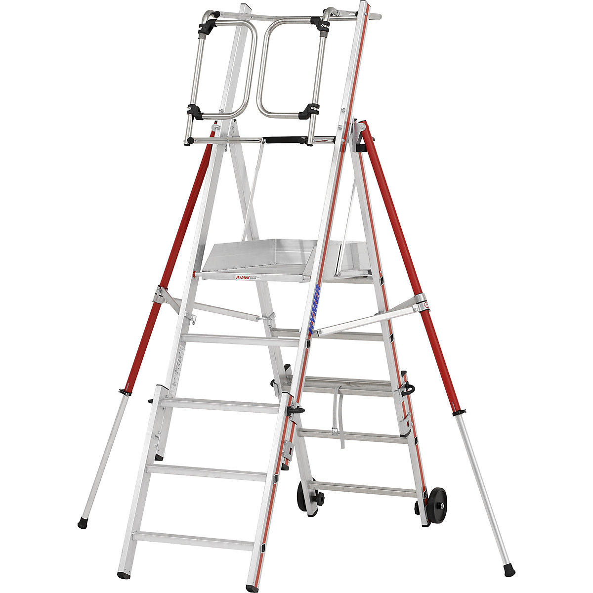 Aluminium folding safety steps – HYMER: telescopic version | kaiserkraft