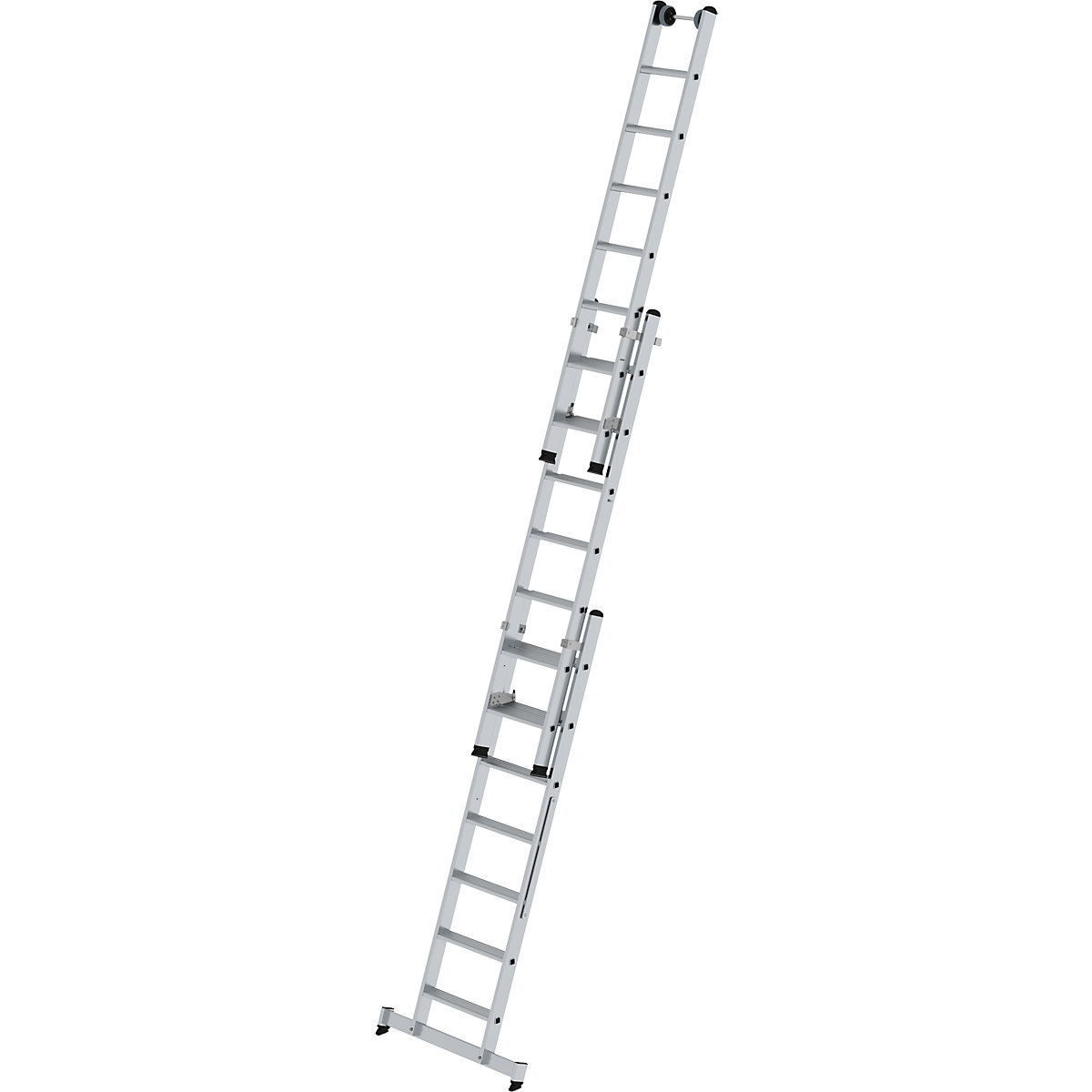 Multi-purpose step ladder – MUNK: 3 section, with beam | kaiserkraft