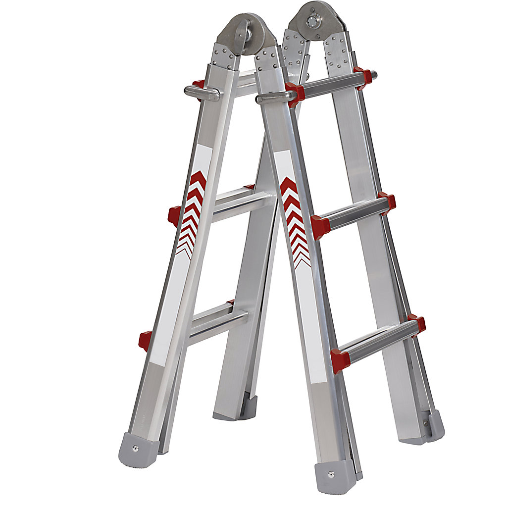 Telescopic folding ladder: stepladder, lean-to ladder and stair ladder ...