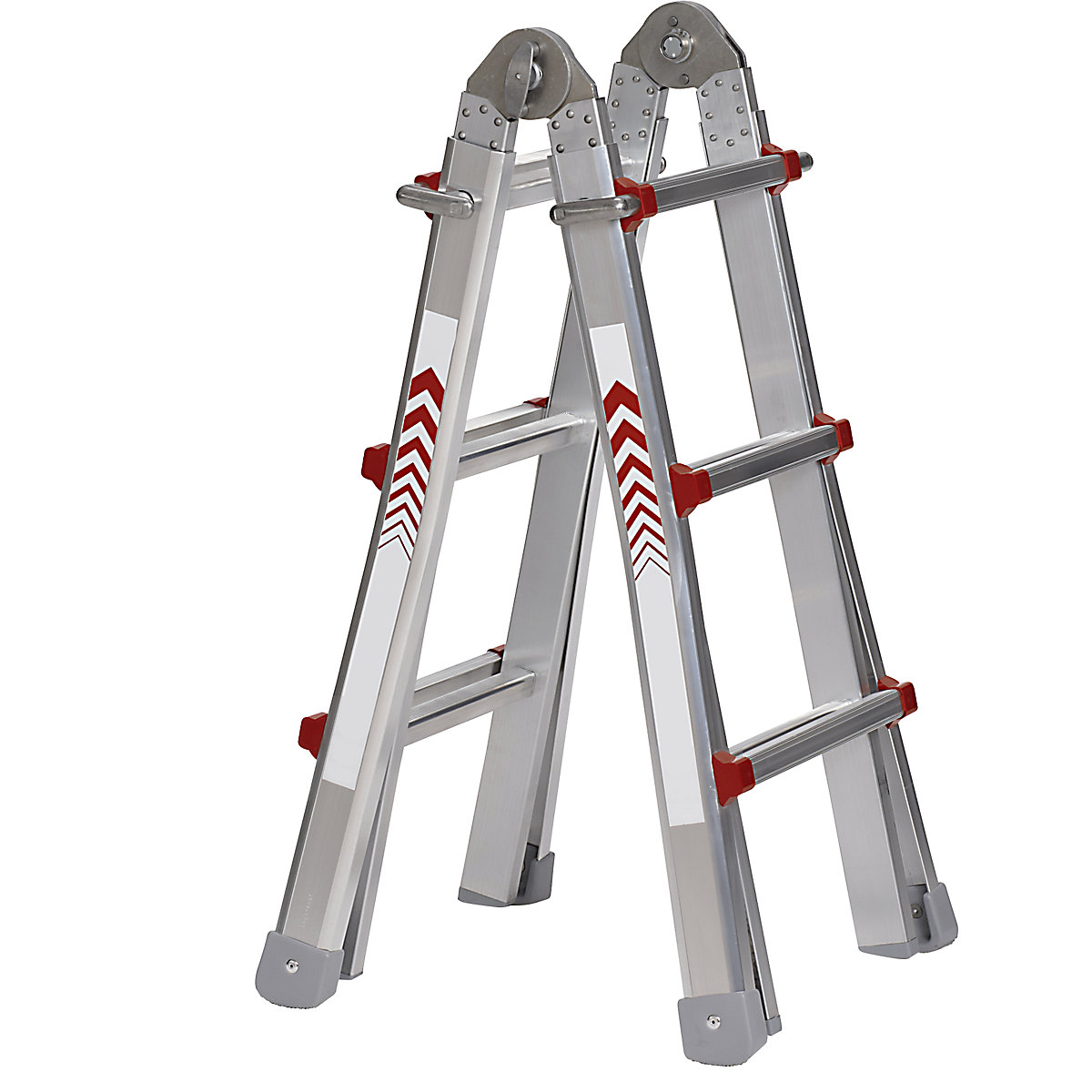Telescopic folding ladder: stepladder, lean-to ladder and stair ladder ...