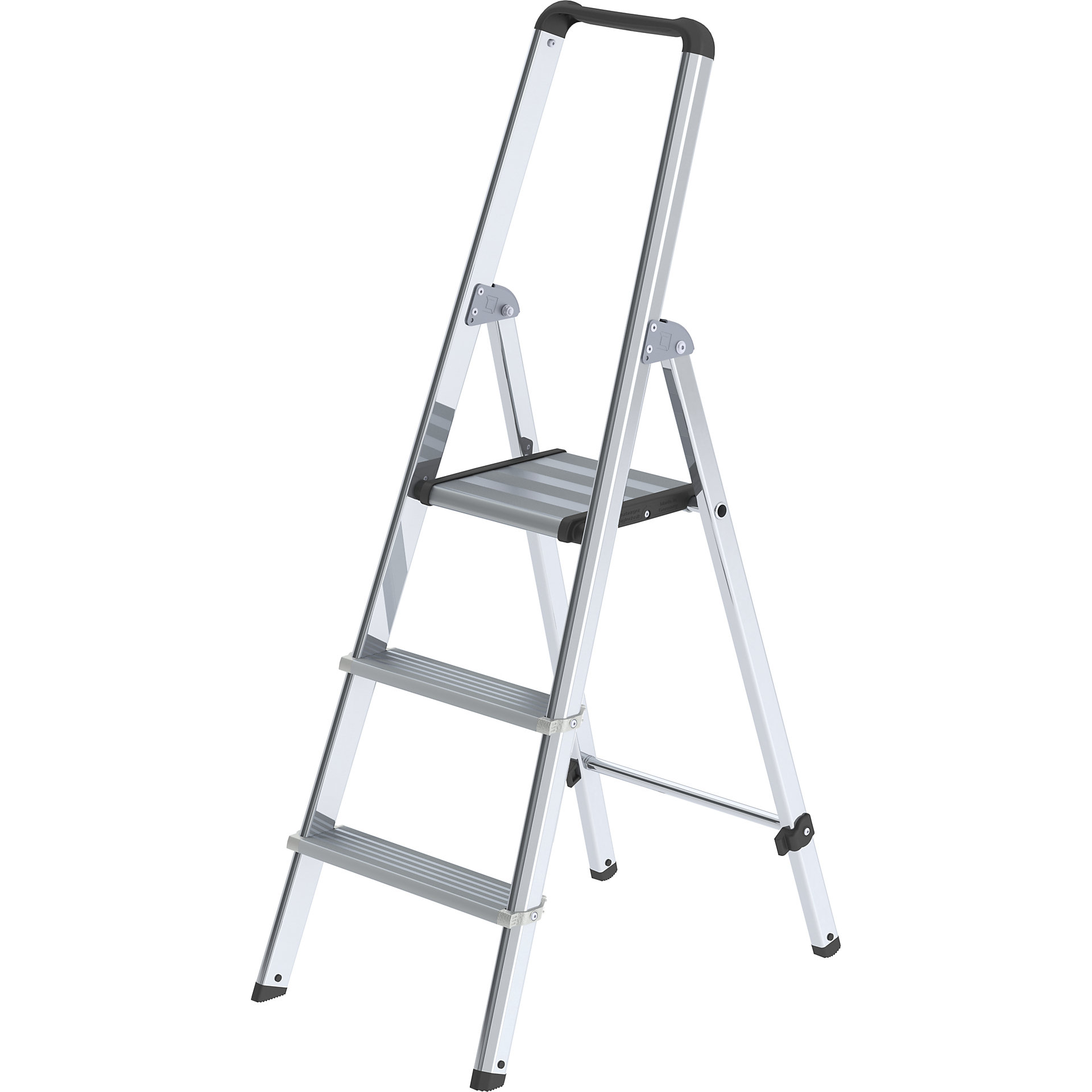 Guenzburger – Aluminium step ladder, single sided access: with ...