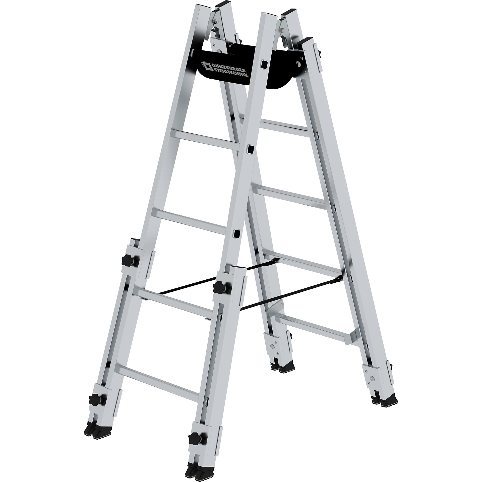 Aluminium rung ladder – MUNK: stair compatible | kaiserkraft