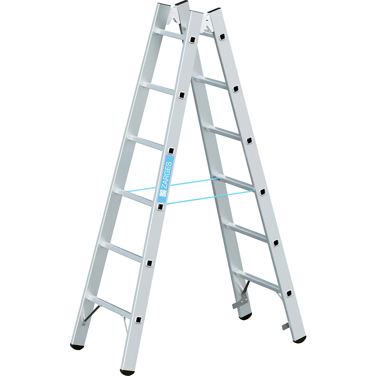 Professional rung ladder – ZARGES: double sided | kaiserkraft