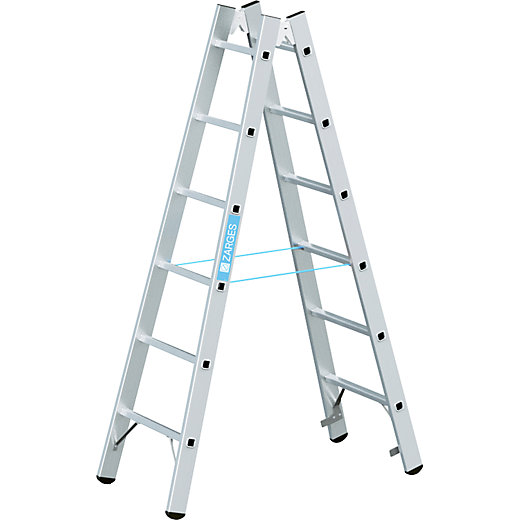 Professional rung ladder – ZARGES: double sided | kaiserkraft