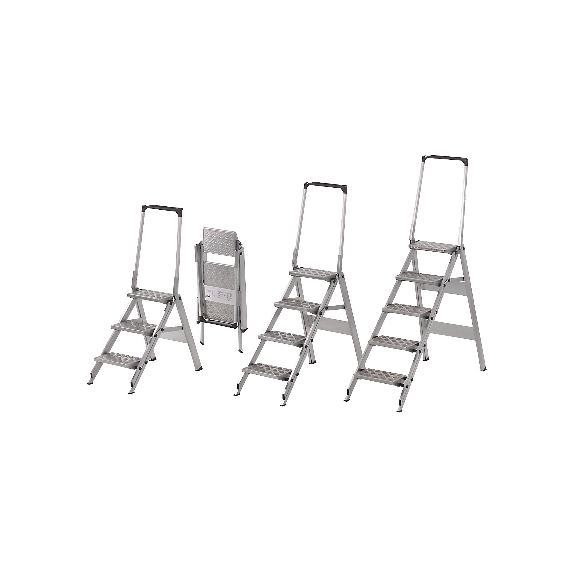 Aluminium folding steps: ribbed aluminium steps | KAISER+KRAFT