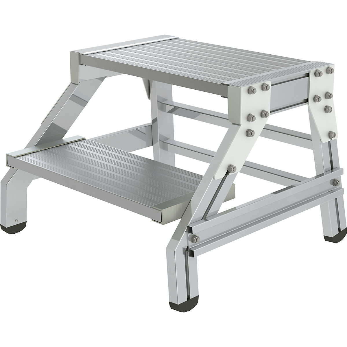 Heavy duty machine steps – eurokraft pro: STANDARD, max. load 300 kg ...