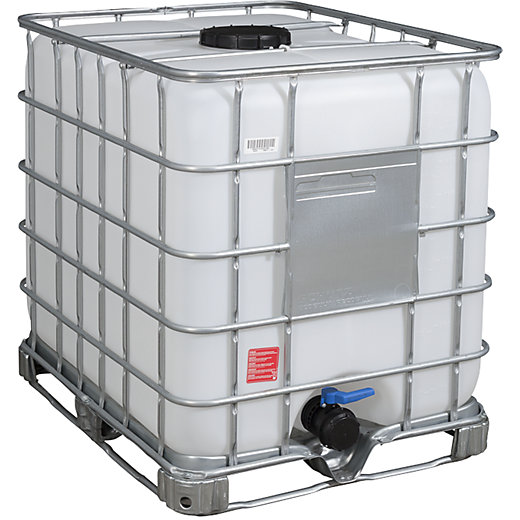 IBC-Container RECOBULK: Volumen 1000 l, auf Stahlrahmen-Palette ...