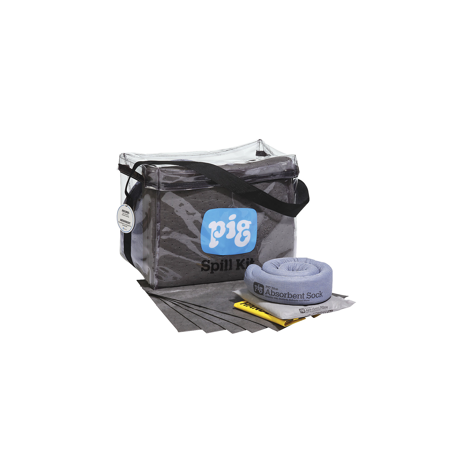 Emergency kit in a transparent bag – PIG: universal version | kaiserkraft