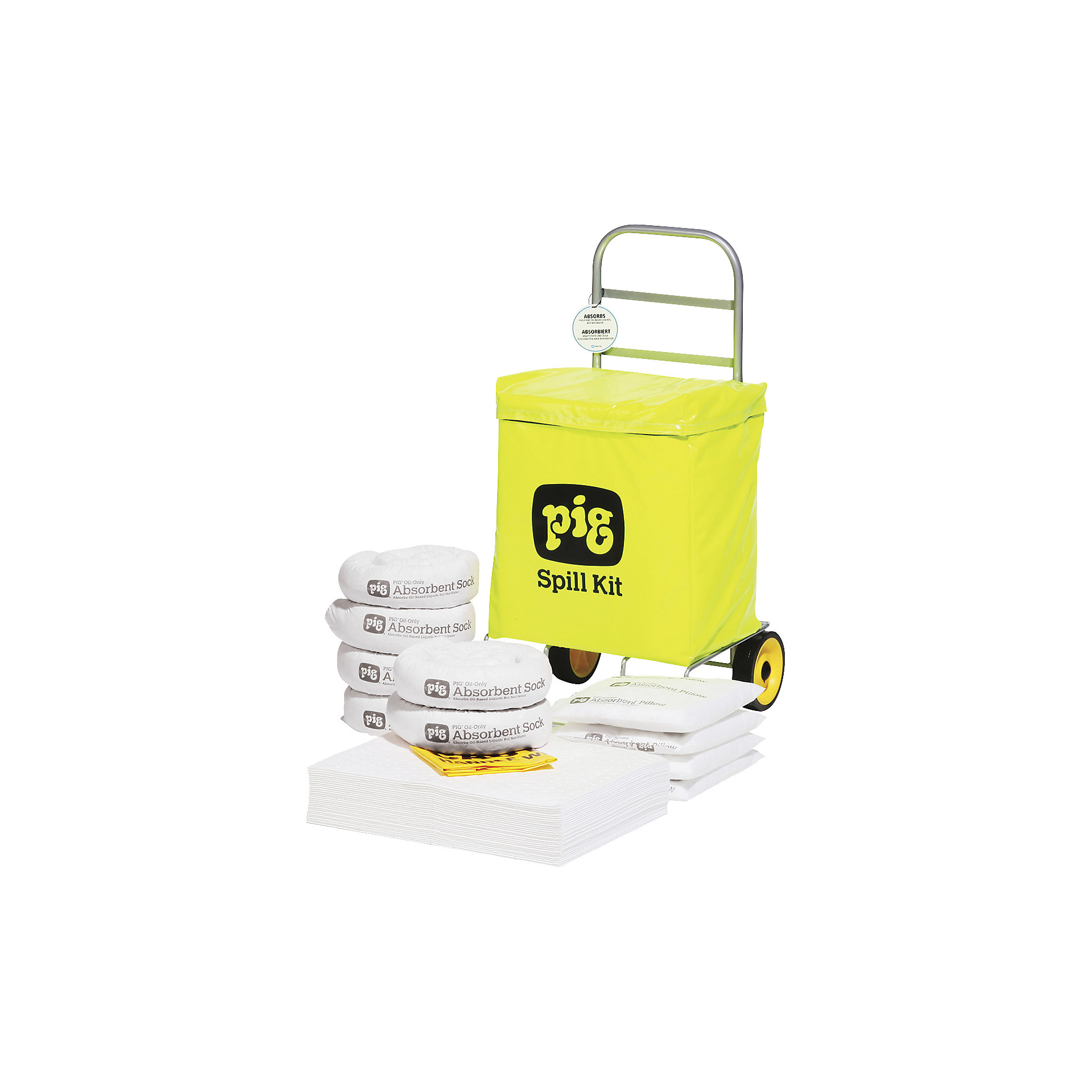 Wheeled emergency kit – PIG: oil version | kaiserkraft