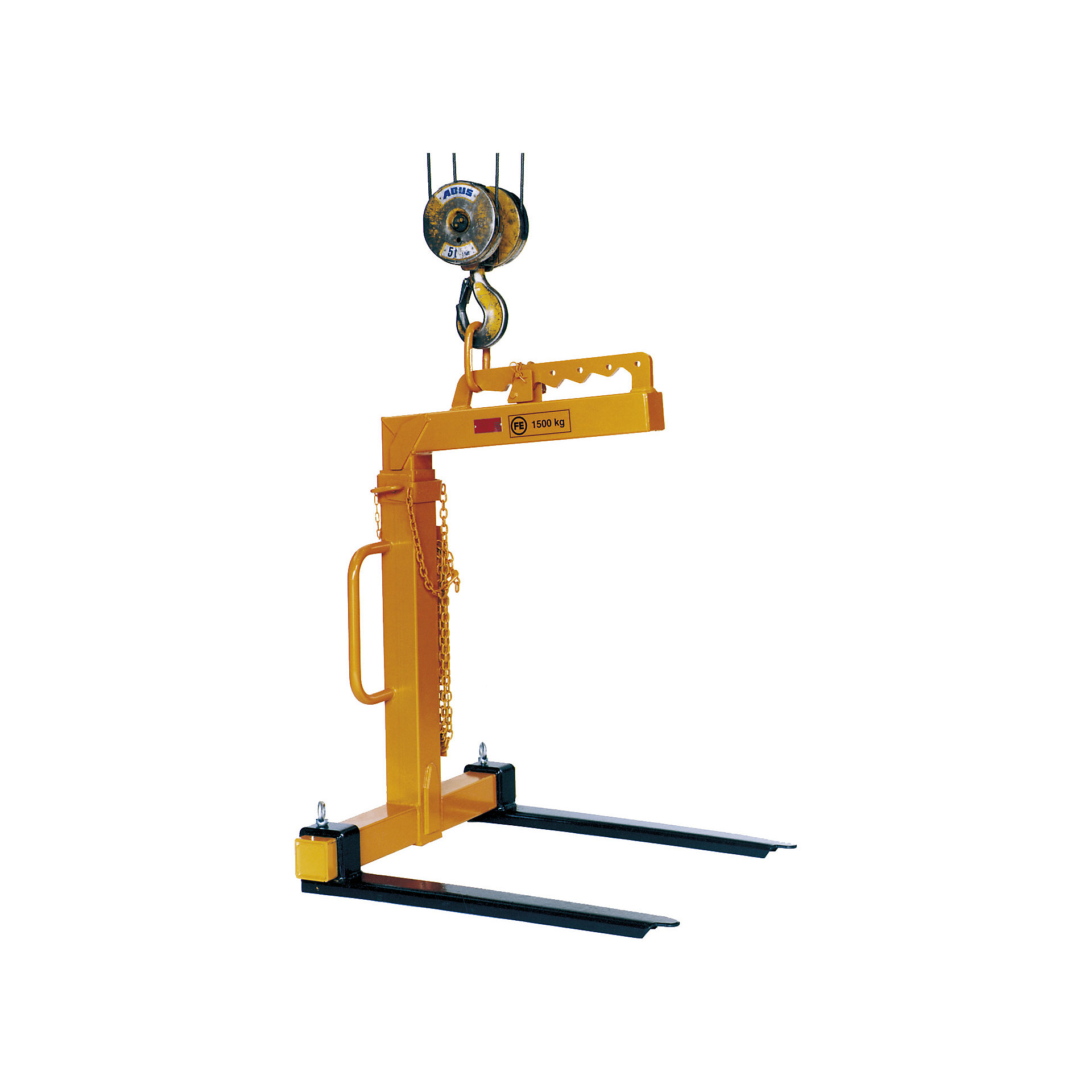 Balanced crane fork, manual – Eichinger: effective height 1150 – 1750 ...