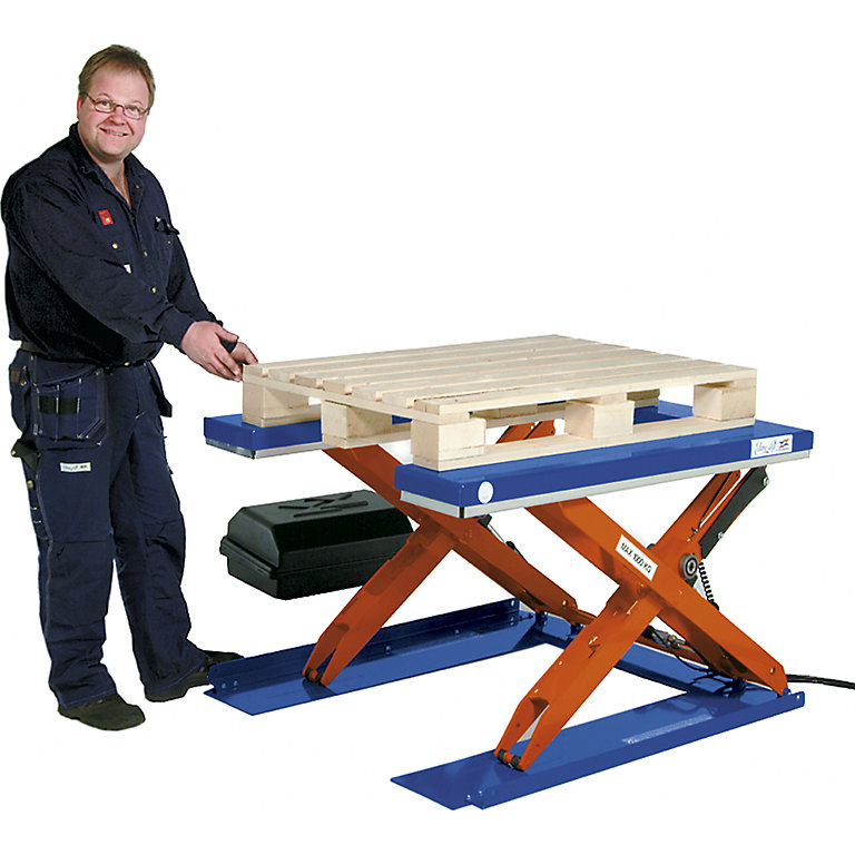 Low profile lift table – Edmolift: LxW 1350 x 1080 mm, lifting range up ...