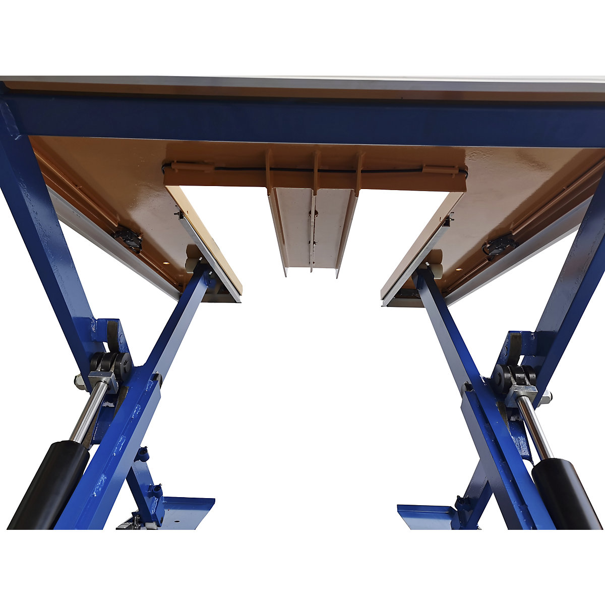 EUROKRAFTbasic – Low profile lift table: E shaped, max. load 1200 kg ...