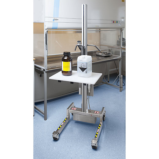 Mini lifter, max. load 65 kg: stainless steel | kaiserkraft