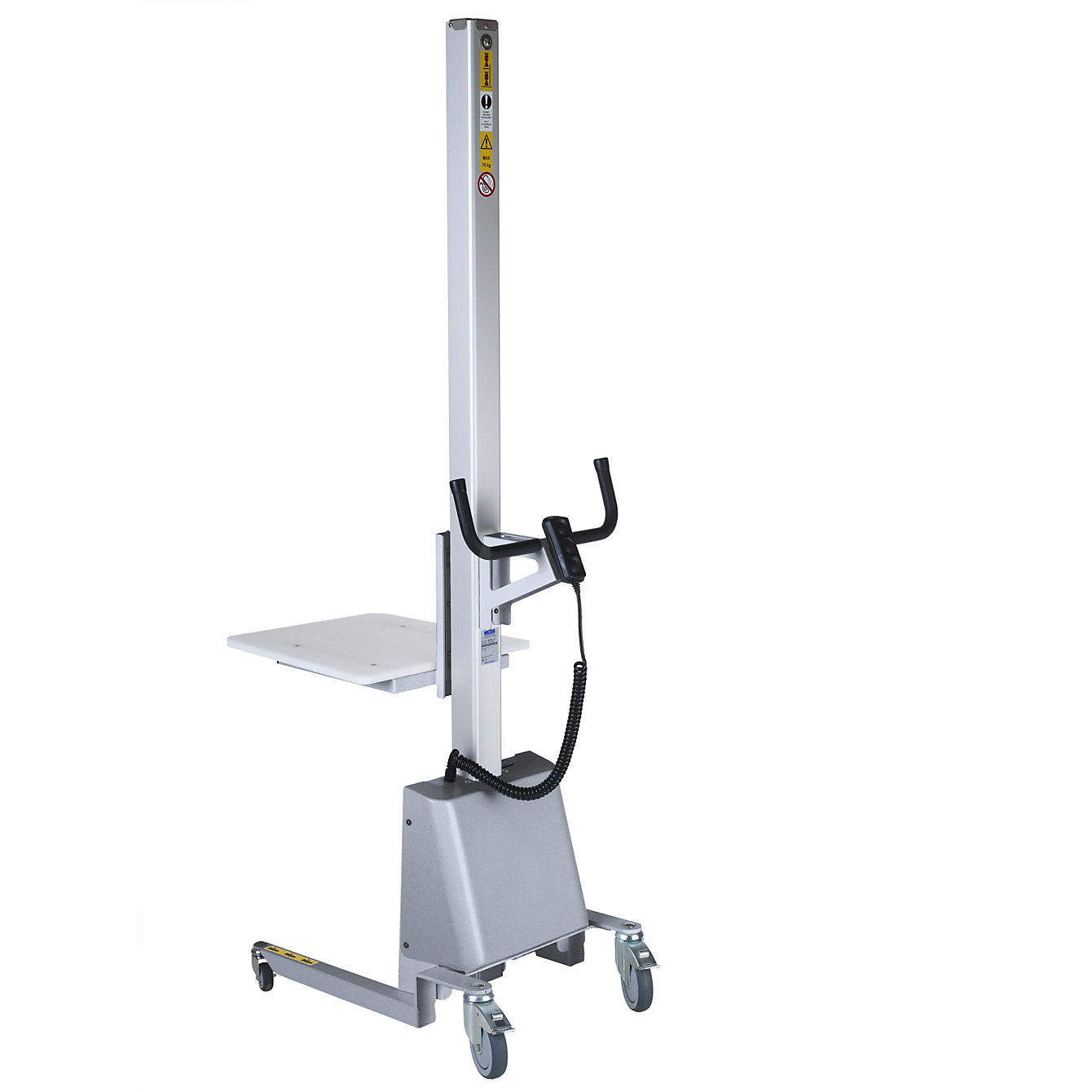 QCS 75 mini-lifter: aluminium/stainless steel construction, max. load ...