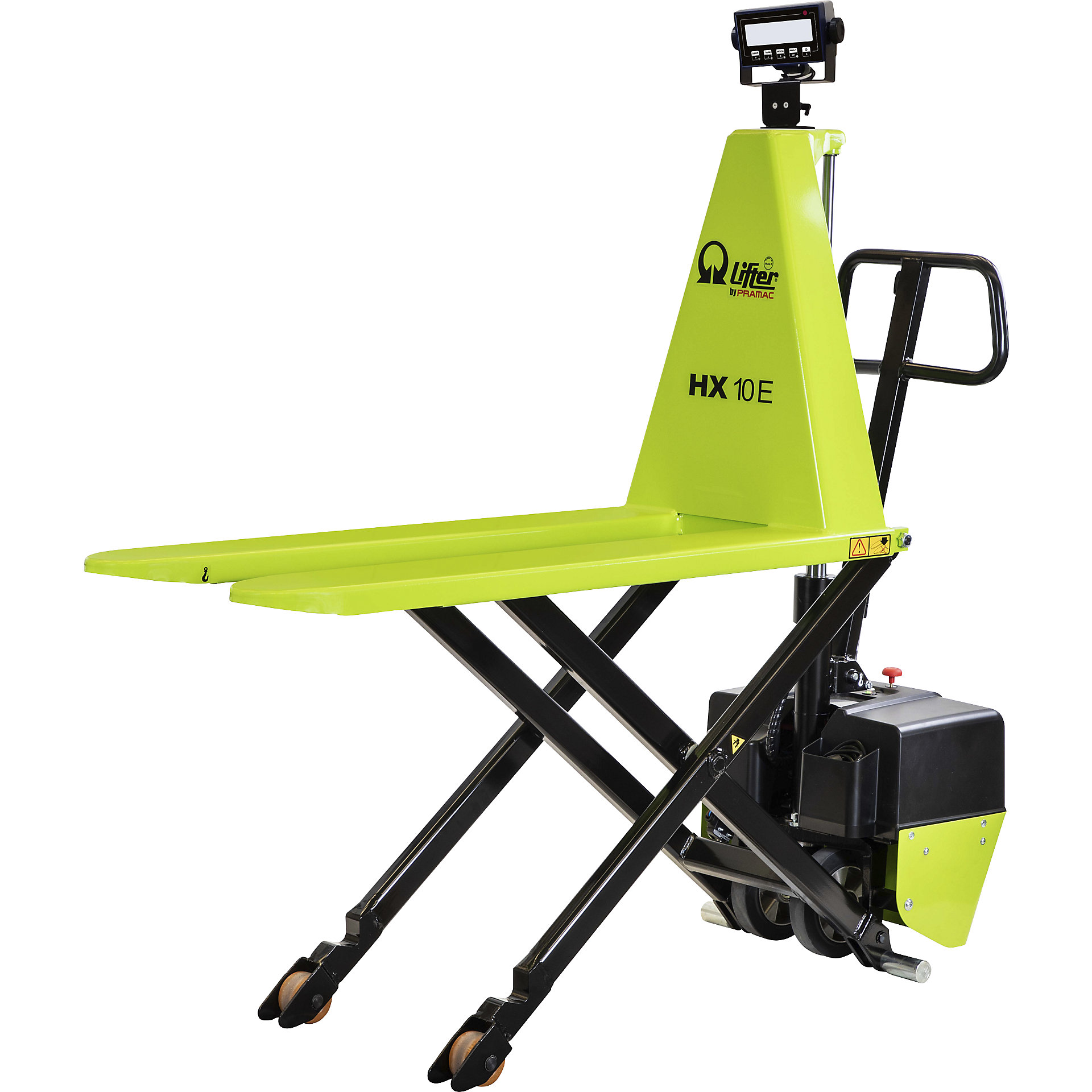 High-lift pallet truck with scales – Pramac: electro-hydraulic ...