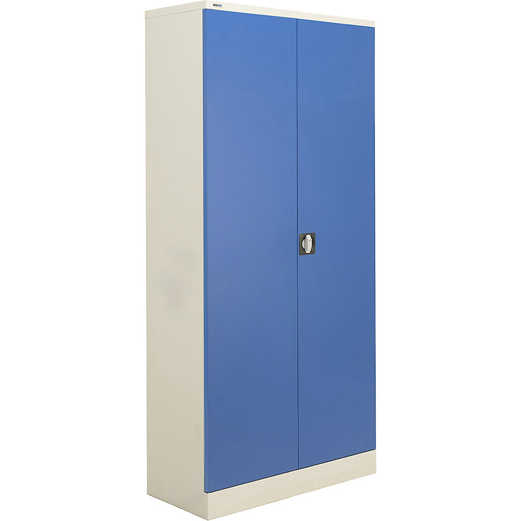 BiGDUG Essentials Steel Workplace Cupboard | Grey & Blue | 1950h x 915w ...